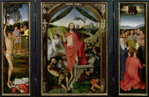 Triptych of the Resurrection: The Resurrection The Martyrdom of St. Sebastian and The Ascension ...