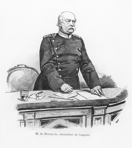 Otto von Bismarck, Chancellor of the Empire at the Tribune of the ...