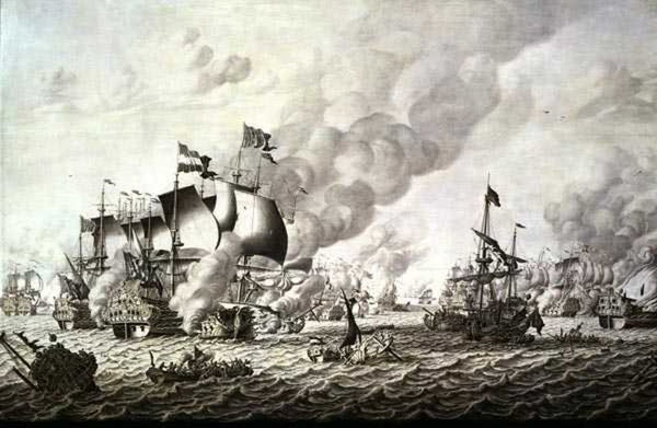 The Battle of La Hogue, 19-24 May 1692 posters & prints by Adriaen or ...