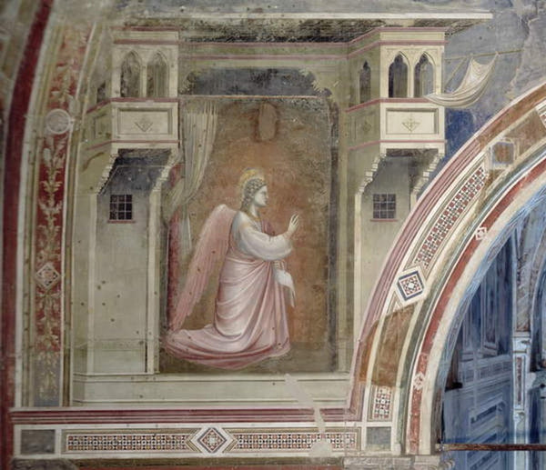 The Annunciation, detail of the Angel Gabriel posters & prints by ...