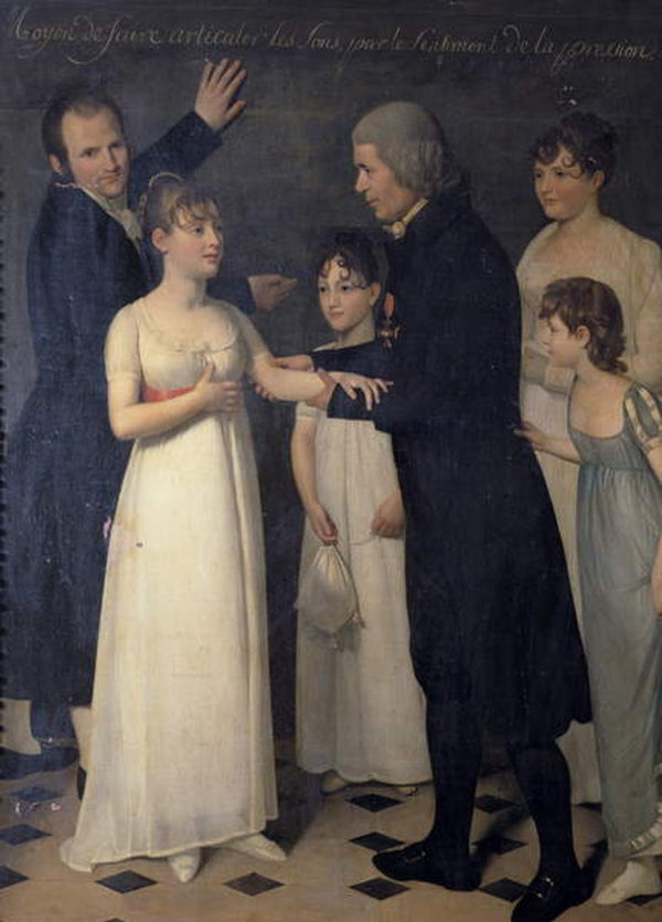 Abbe Roch-Ambroise Cucurron Sicard Teaching Children Sign Language ...