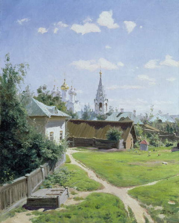 The Moscow Courtyard, 1902 posters & prints by Vasilij Dmitrievich Polenov