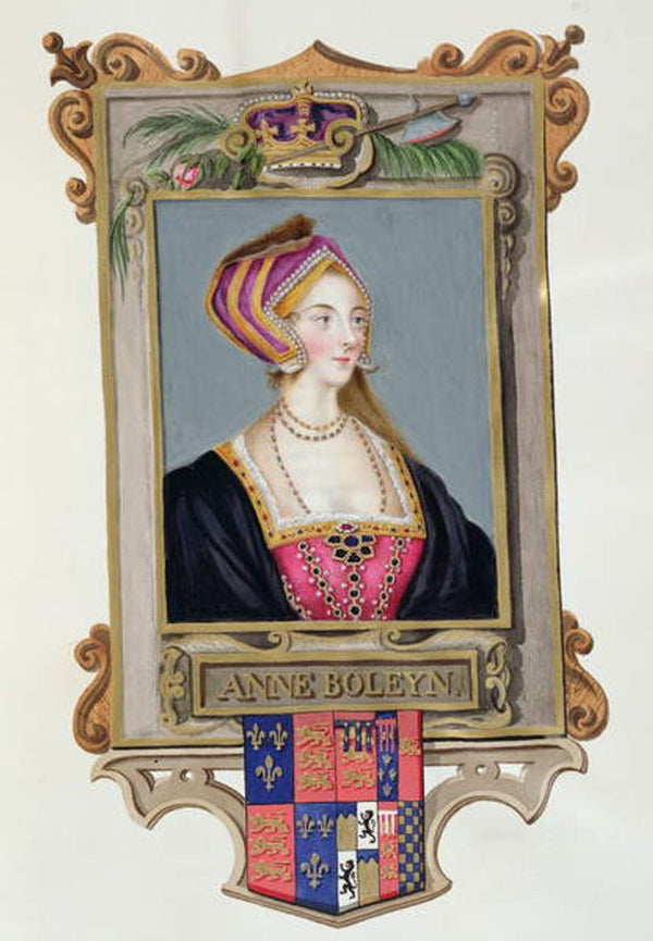 Portrait of Anne Boleyn 2nd Queen of Henry VIII, as a Young Woman from ...