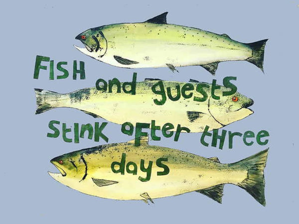 Fish & guests ,2018 posters & prints by Sarah Thompson-Engels