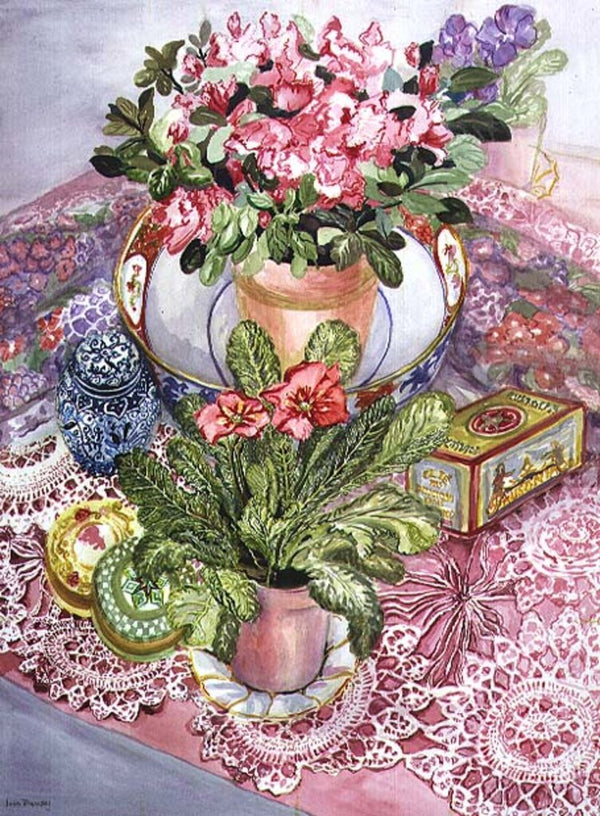 Primrose and Azalea posters & prints by Joan Thewsey