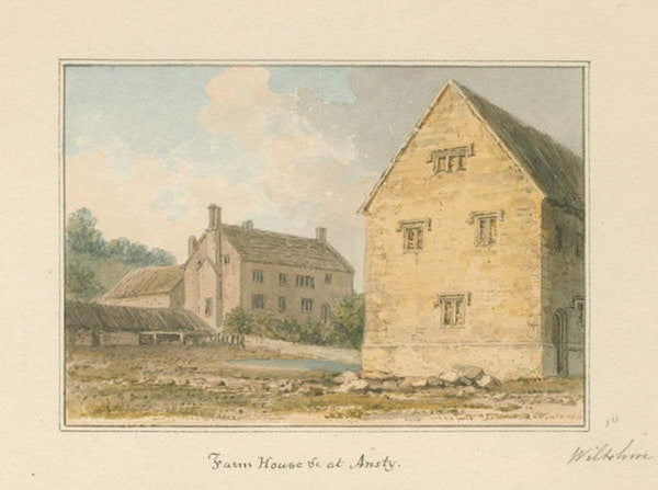 Wiltshire - Ansty - Farm House, 1817 posters & prints by John Buckler