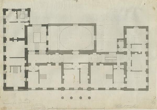 Chillington Hall: pen and pencil drawing, nd [1789] posters & prints by ...