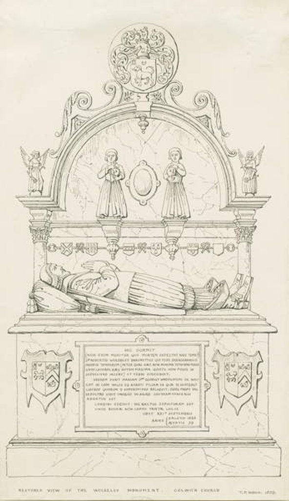 Colwich - Wolseley Monument: pen drawing, 1839 posters & prints by ...
