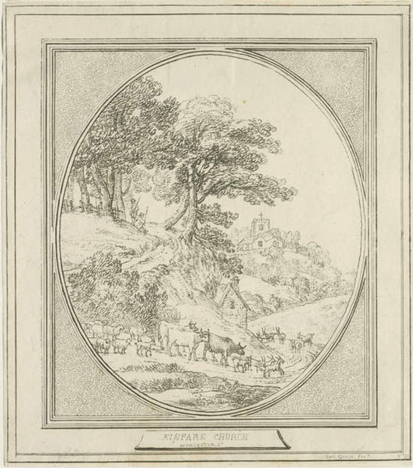 Kinver Church: etching posters & prints by Benjamin Green