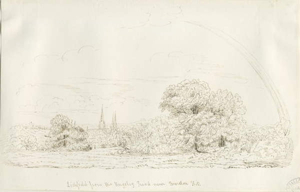 Lichfield - North View posters & prints by Henry Curzon Allport