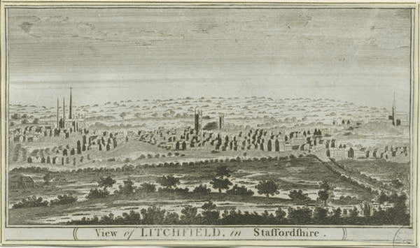 Lichfield - South West View posters & prints by School English