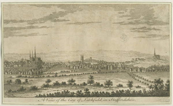 Lichfield - South West View posters & prints by School English