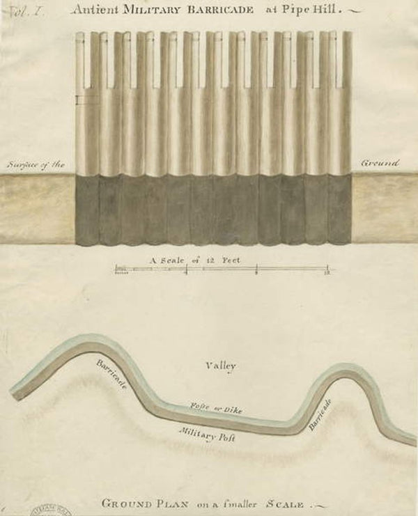 Pipehill - Military barricade: watercolour drawing, nd [1749-1823 ...