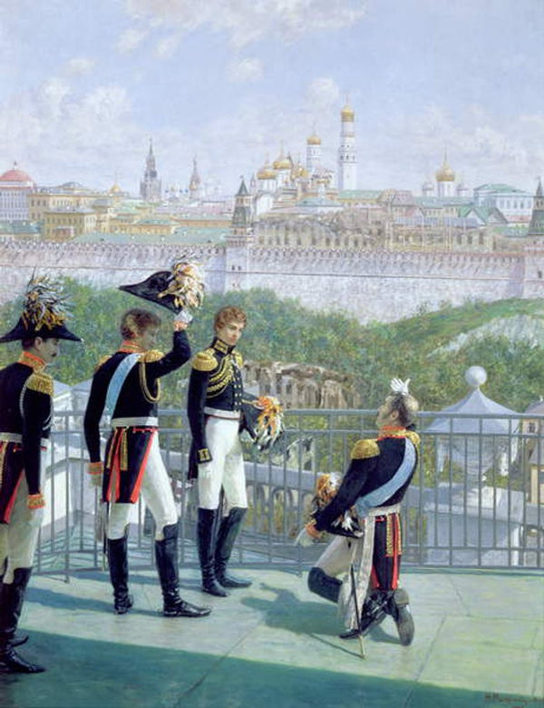 Prussian King Friedrich Wilhelm II thanking Moscow, 1896 posters ...