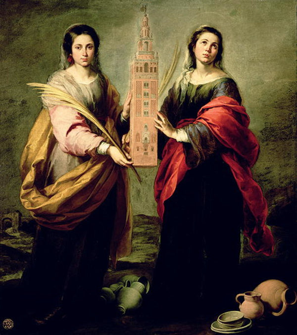 St. Justina and St. Rufina, 1675 posters & prints by Bartolome Esteban ...