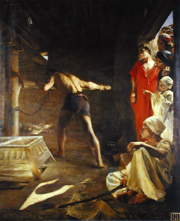 Samson Turning the Philistine's Millstone, 1887 posters & prints by ...