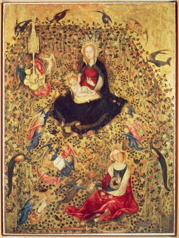 Madonna with a Rose Bush, c.1420 posters & prints by Stefano di ...