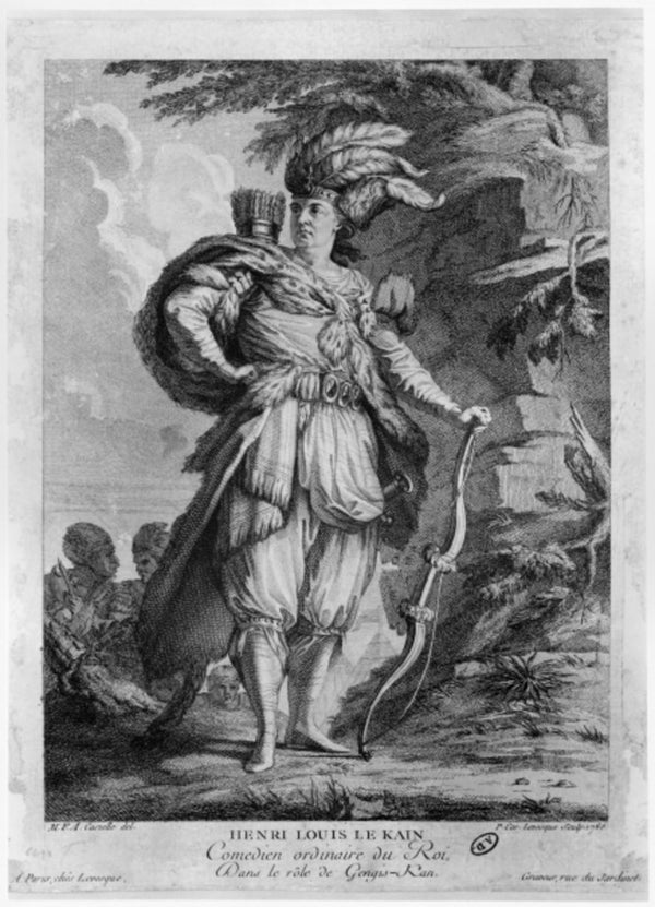 The actor Lekain as Genghis Khan, in 'L'Orphelin de La Chine' by ...