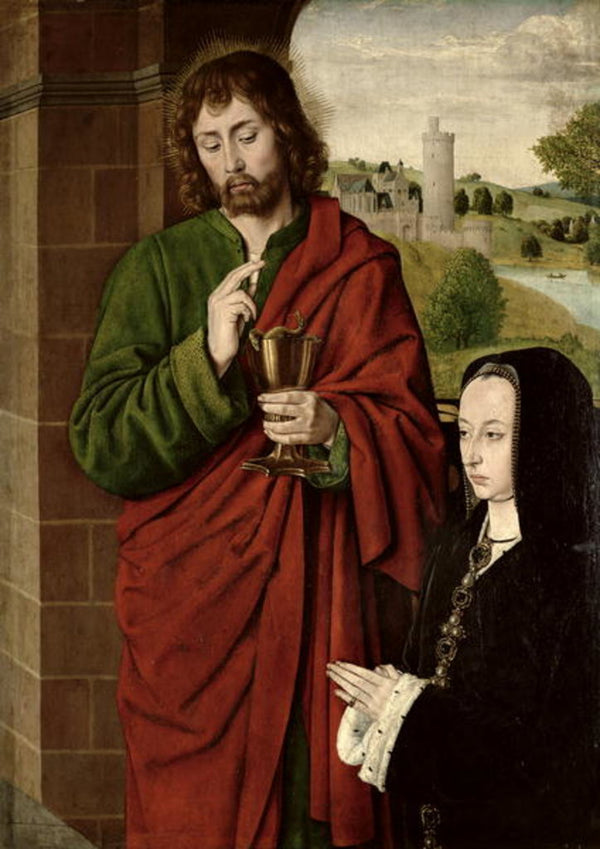 Anne of France Lady of Beaujeu, Duchess of Bourbon, presented by St ...