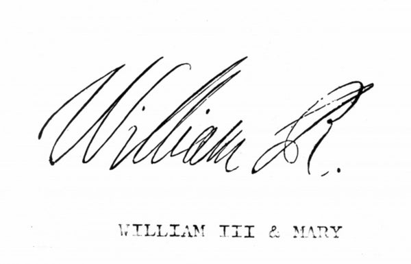 Signature of William III of England posters & prints by English School
