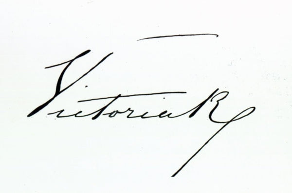 Signature of Queen Victoria (pen and ink on paper posters & prints by ...