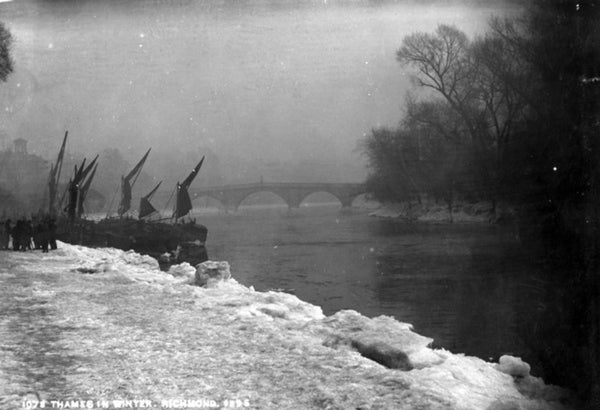 The Thames in Winter, 1895 posters & prints by English Photographer