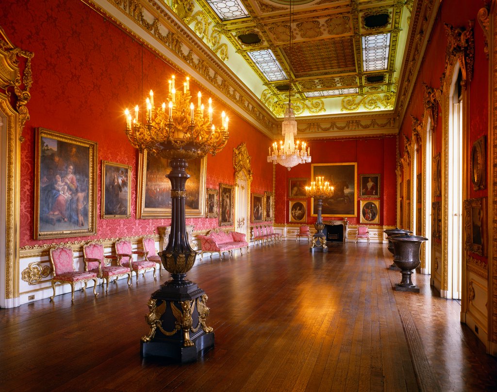 The Waterloo Gallery, Apsley House, designed by Benjamin Dean Wyatt ...