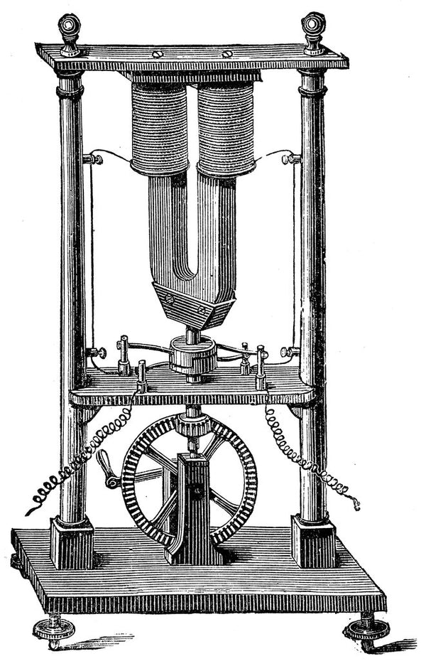 First magnetoelectric motor built by Hippolyte Pixii, c1832 (c1890 ...