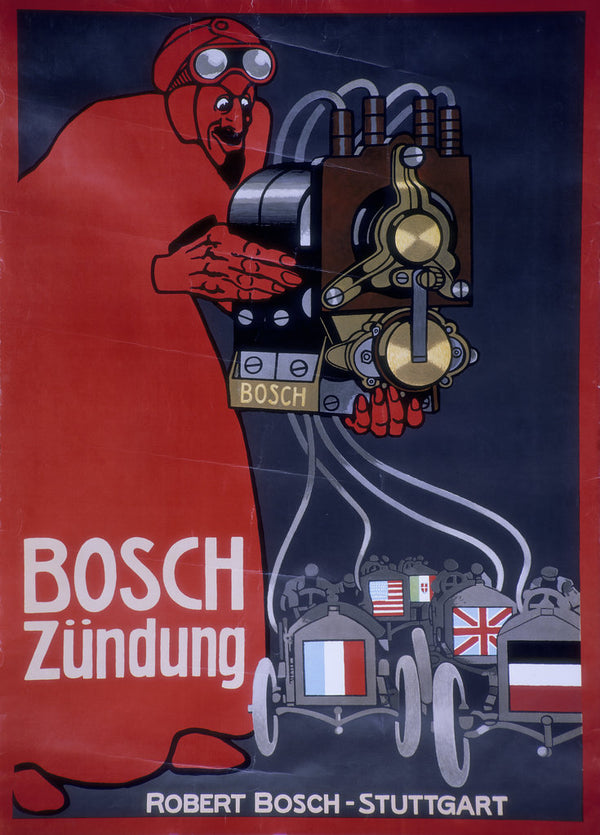 Poster advertising Bosch ignition systems posters & prints by Unknown