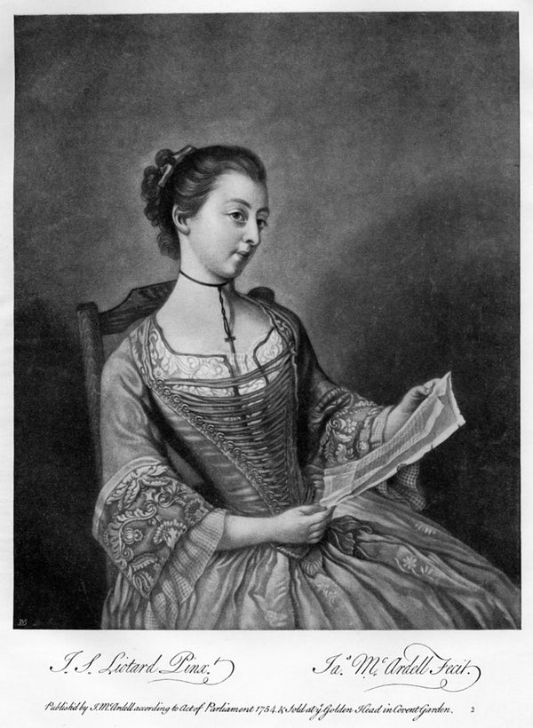 Miss Lewis posters & prints by James McArdell