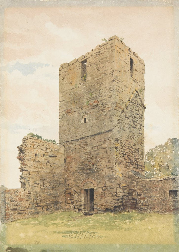 Rushen Abbey, Church Tower, Isle of Man posters & prints by Henry Dryden
