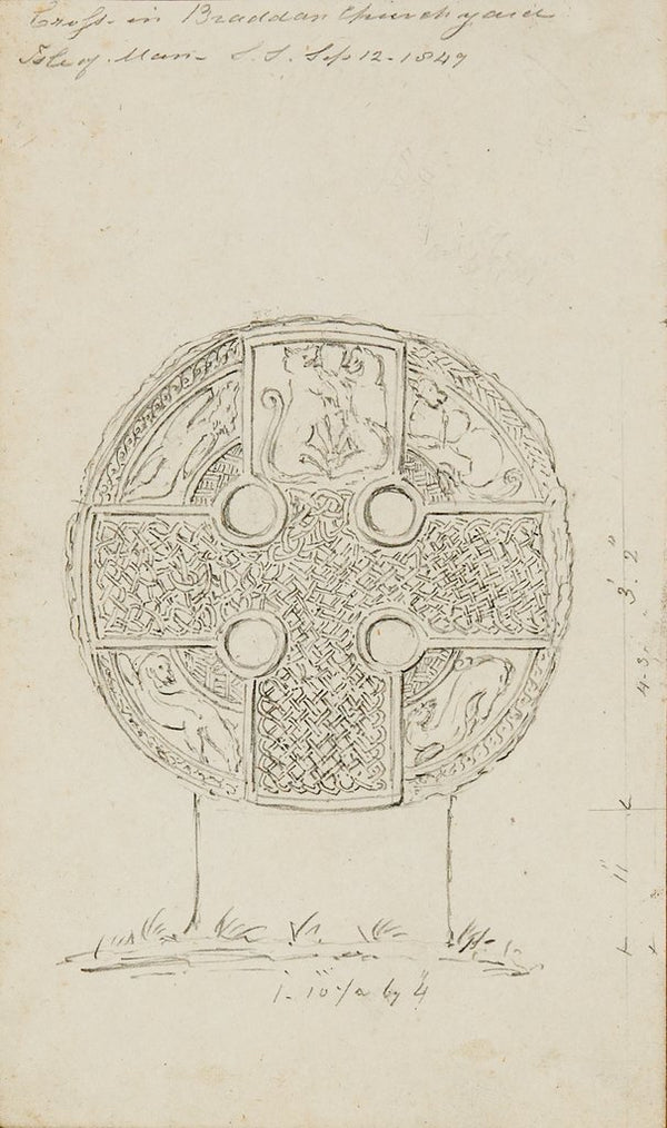 Cross in Braddan Churchyard posters & prints by S. Staples