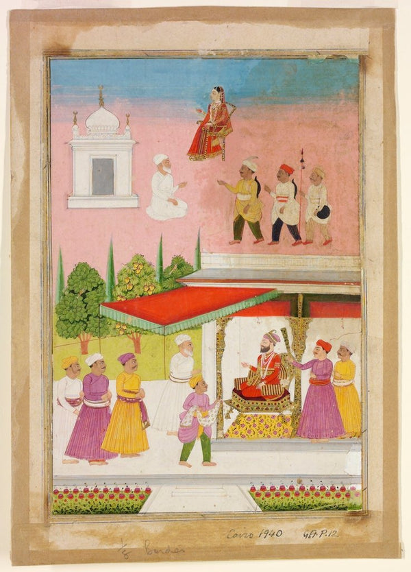 Ruler at court. Maratha, India, 19th century posters & prints by Unknown