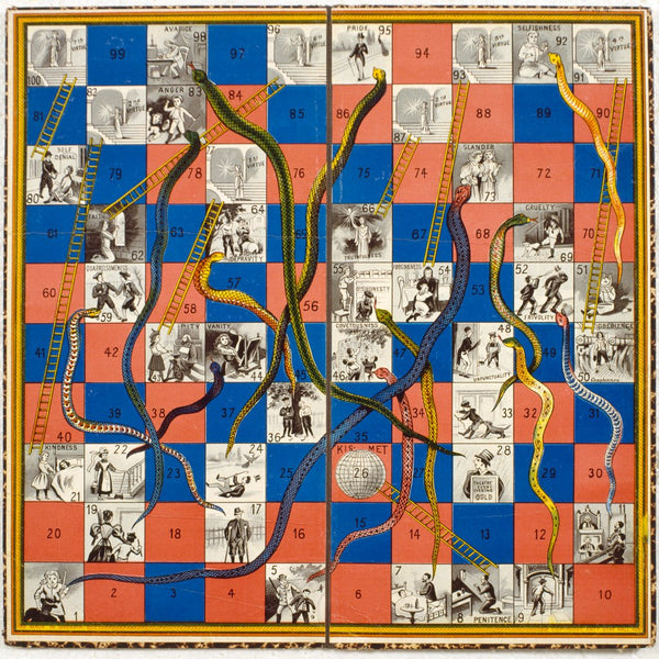 Board Game, Kismet (Snakes & Ladders) posters & prints by Unknown