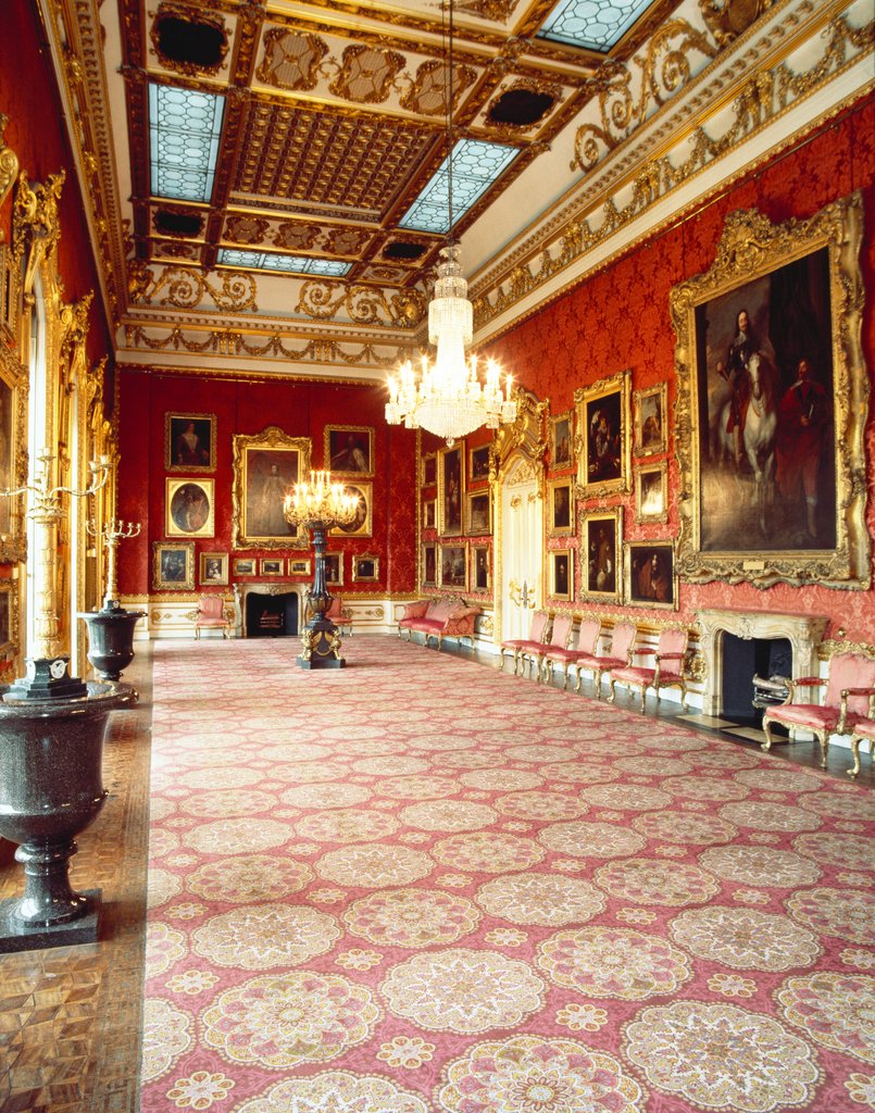 The Waterloo Gallery, Apsley House, designed by Benjamin Dean Wyatt ...