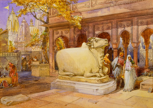 The Bull Nandi in the courtyard of the Golden Temple posters & prints ...