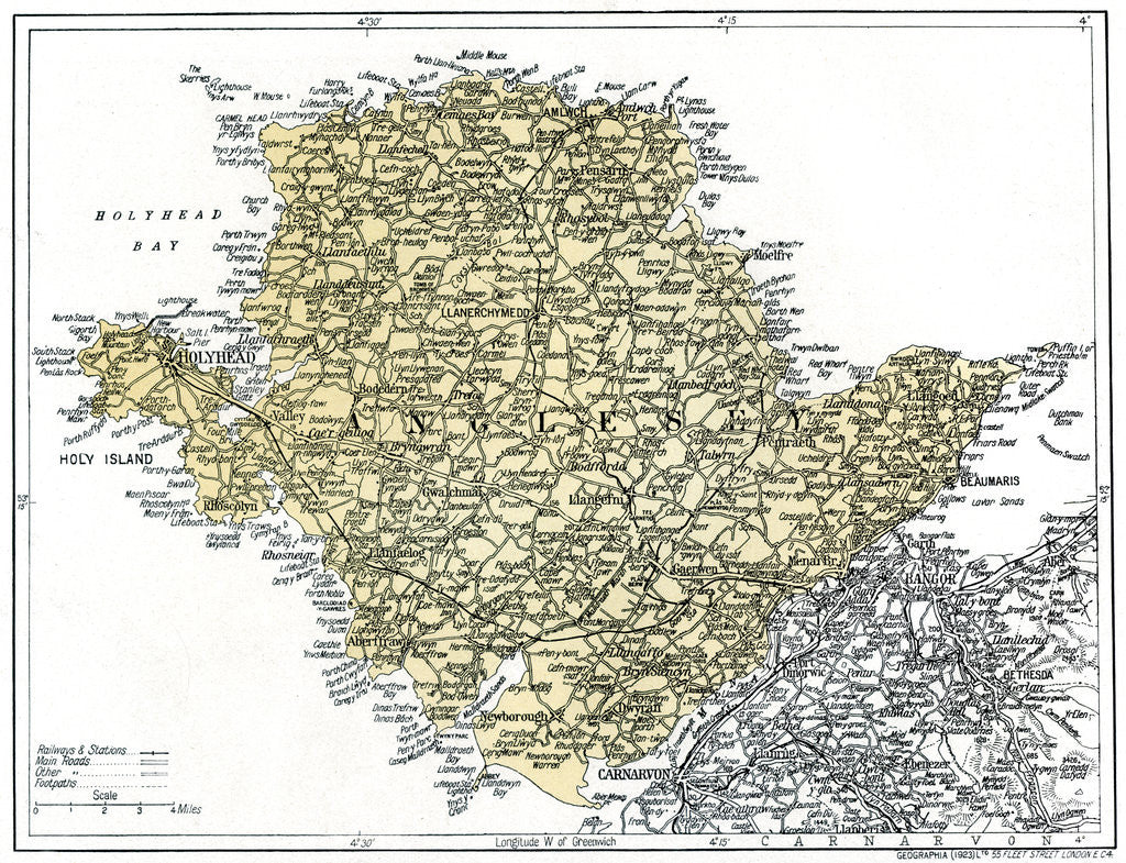 Anglesey Map Holiday Cottages In Anglesey, Snowdonia, Llŷn Peninsula