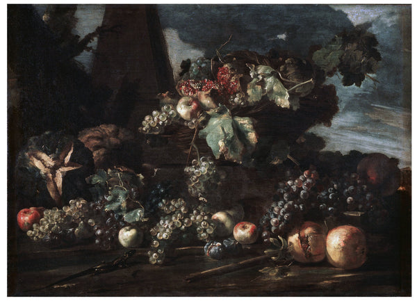 Still Life with Grapes, 17th century. posters & prints by Michelangelo ...