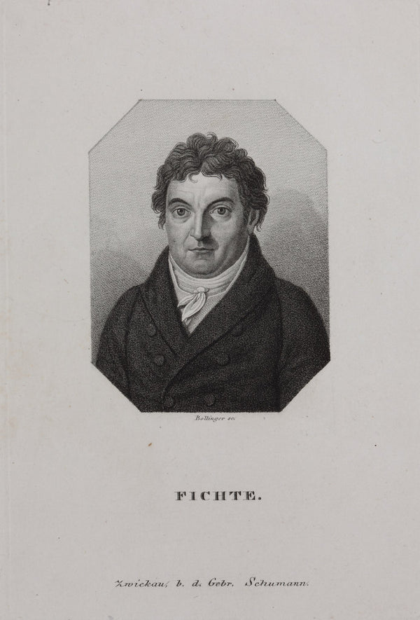 Portrait of Johann Gottlieb Fichte, 1810s posters & prints by Anonymous
