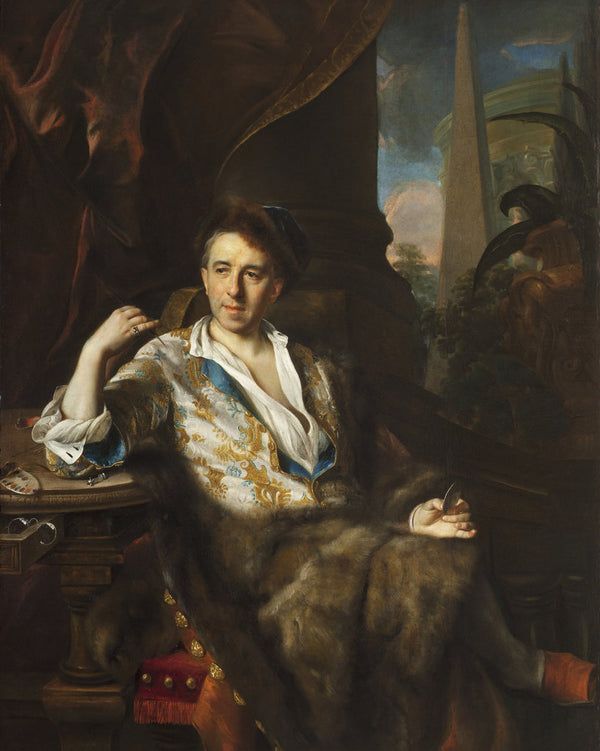 Portrait of the Painter Charles Bruni, 1709 posters & prints by Anonymous