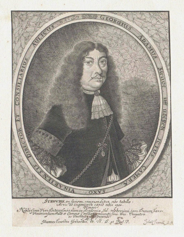Portrait of Georg Adam Struve, posters & prints by Anonymous