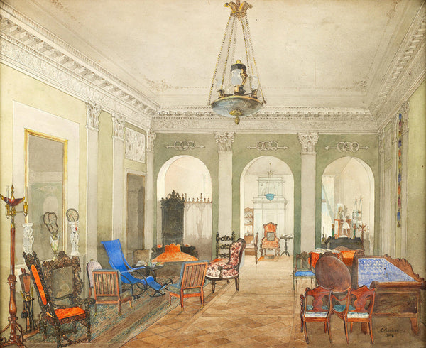 Interior, 1839 posters & prints by Anonymous
