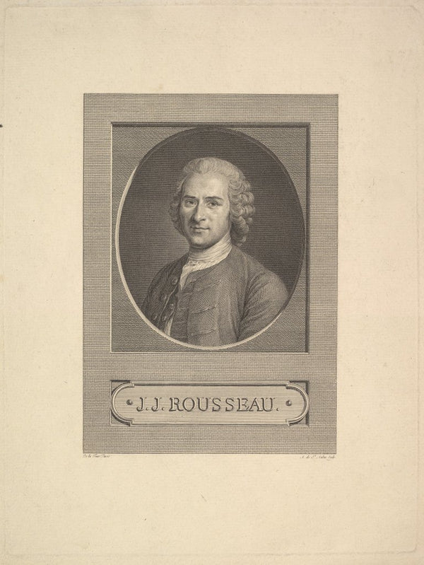Portrait of Jean-Jacques Rousseau, 1777 posters & prints by Augustin de ...