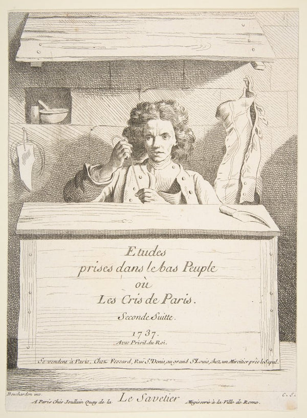 The Cobbler, 1737 posters & prints by Caylus