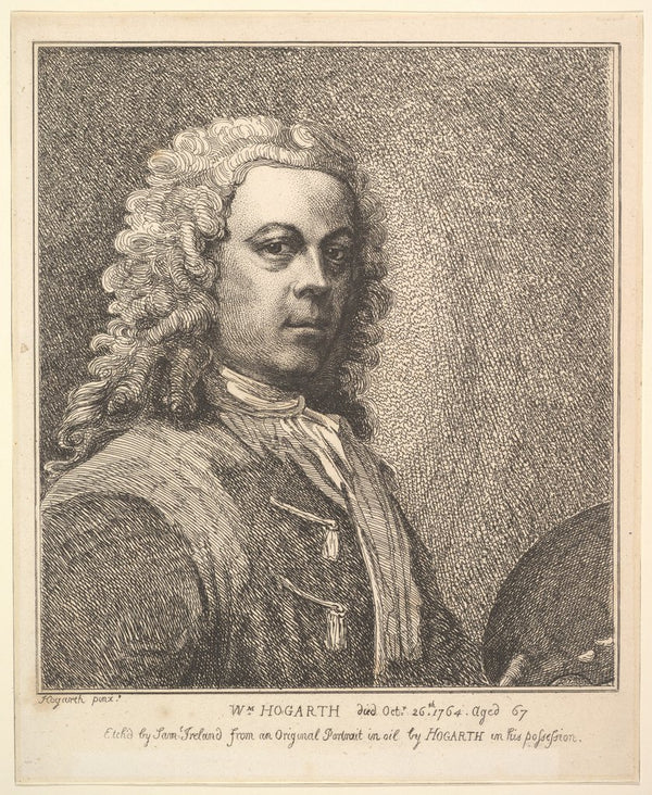 William Hogarth, Self-portrait, 1785 posters & prints by Samuel Ireland