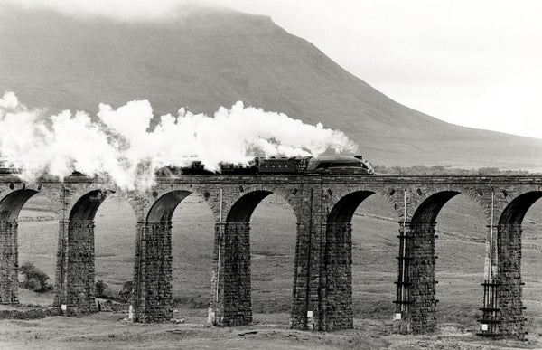 Mallard steaming over Ribblehead Viaduct posters & prints by Associated ...