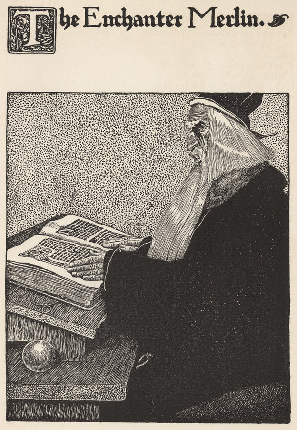 The Enchanter Merlin posters & prints by Howard Pyle