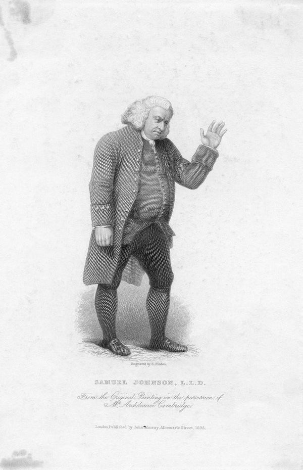 Portrait of Samuel Johnson posters & prints by Edward Francis Finden