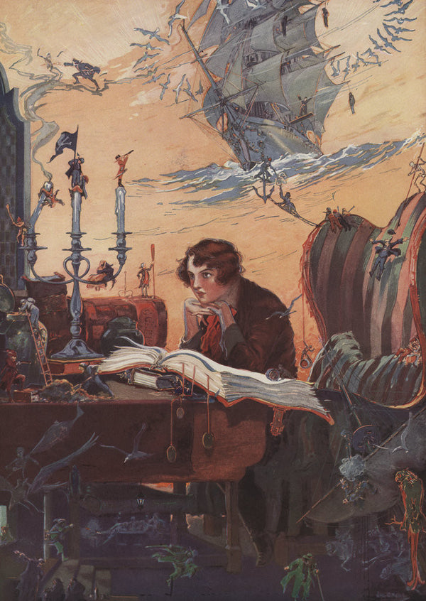 Illustration of Robert Louis Stevenson posters & prints by John R. Neil