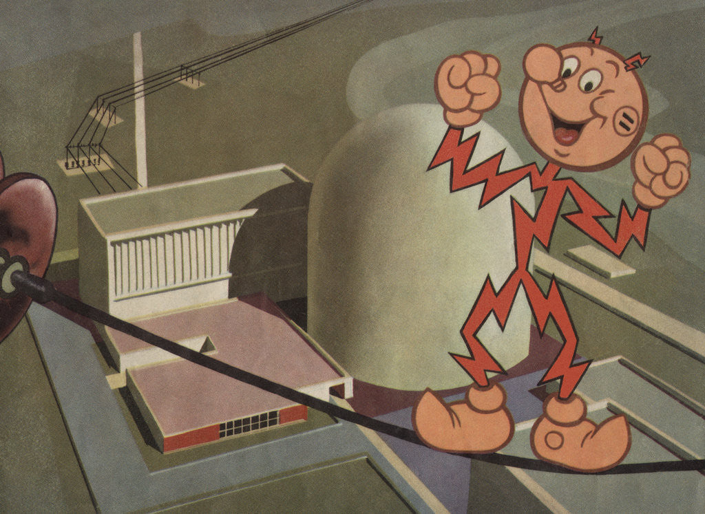 Illustration of Reddy Kilowatt posters & prints by Corbis